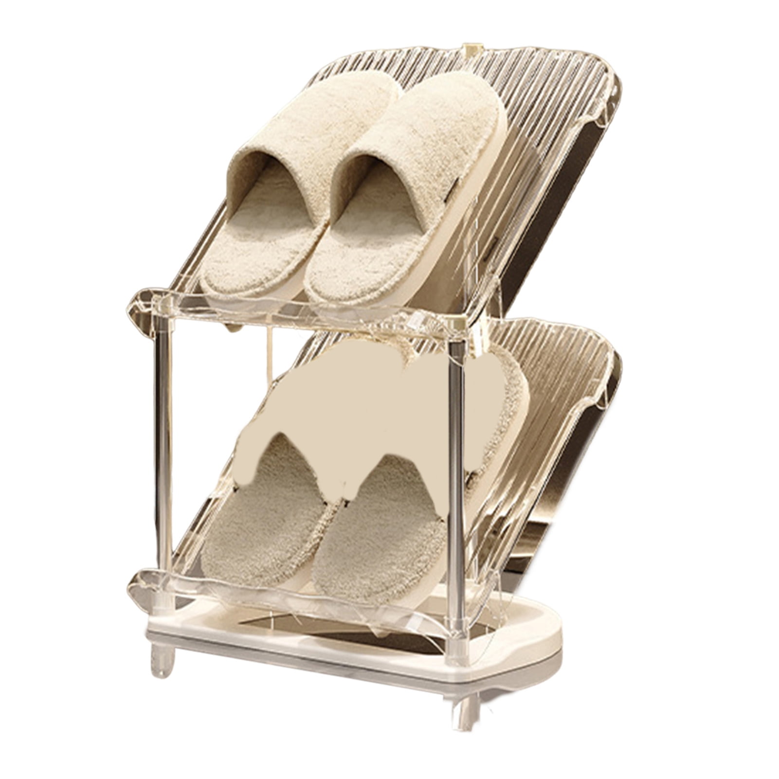 Moxufan 1 Set Shoe Rack 5 Tiers 45 Degree Sloping Entryway Shoe ...