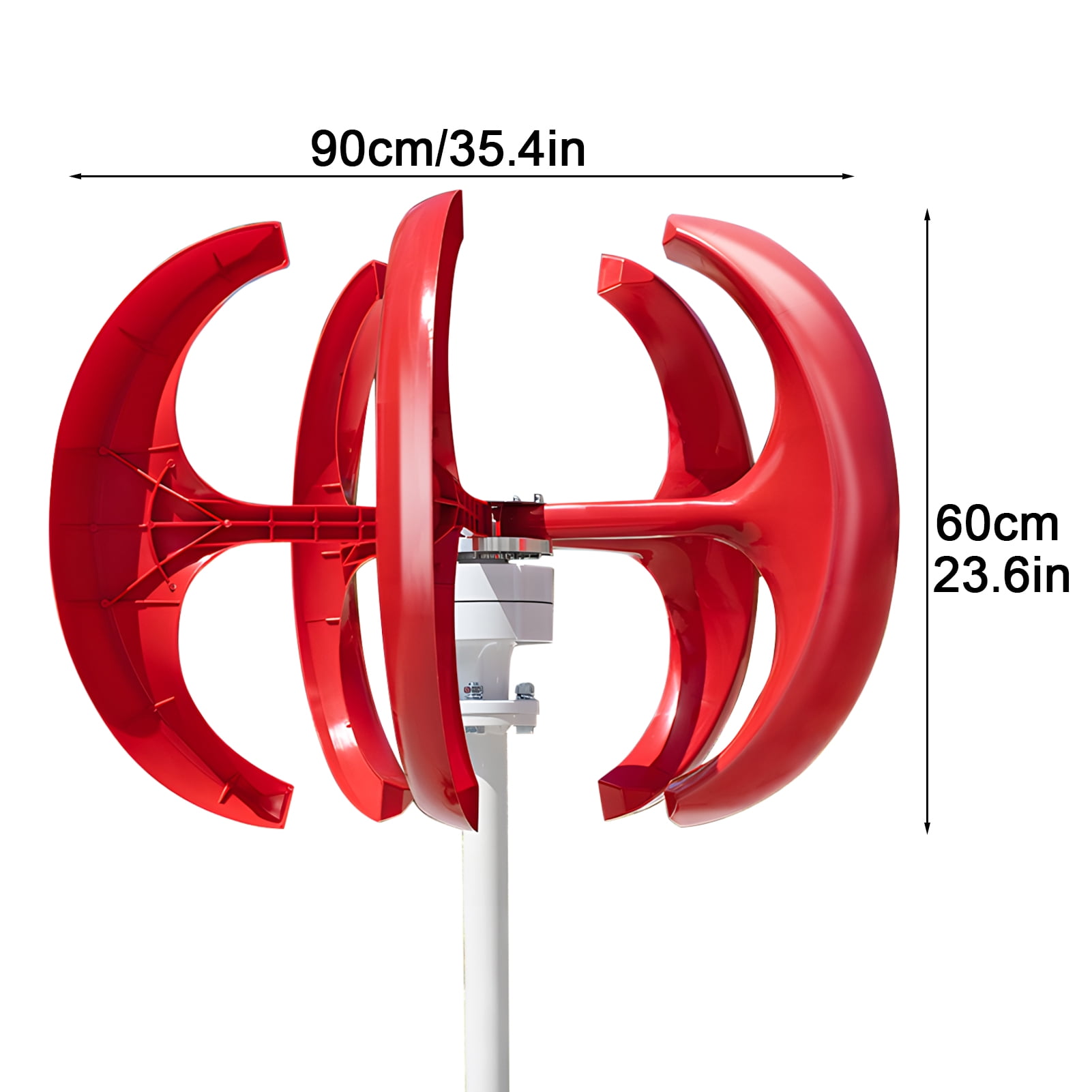 Moxufan 1000W 12V/24V Wind Turbines Generator,5-Blade Lantern Wind ...