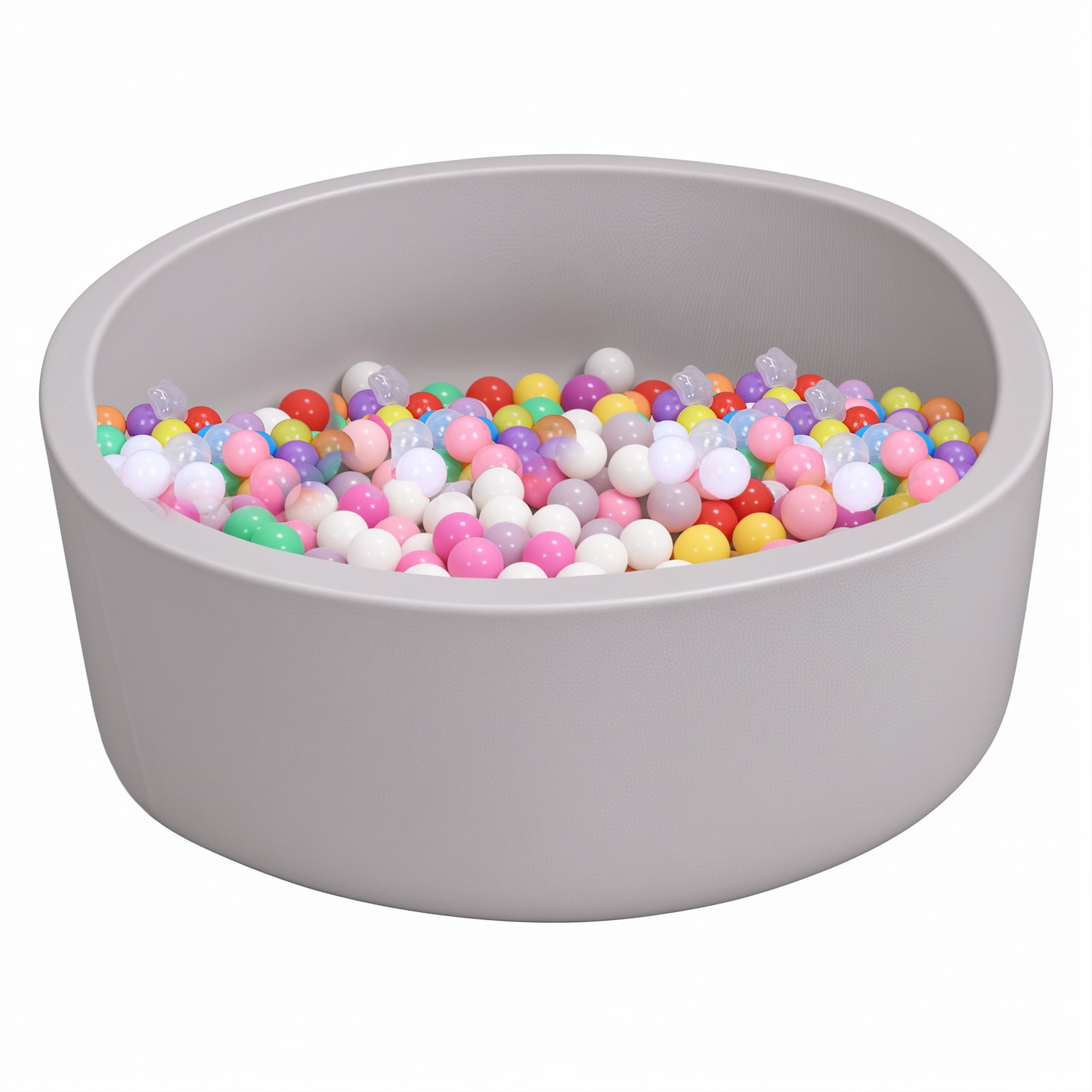 Moxufan 120 cm Ball Pit,Large Soft Round Playpen Ball Pool Hidden ...