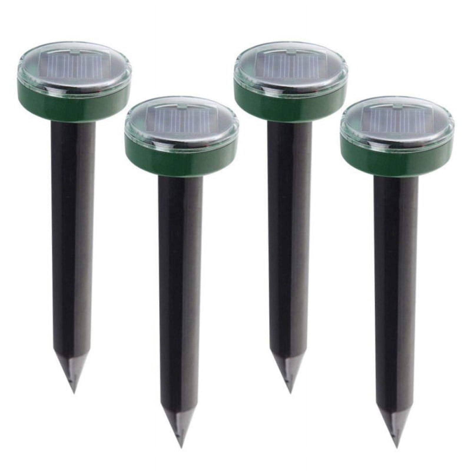 Moxufan 4Pcs Mole Repellers Solar Ultrasonic Useful Multipurpose ...