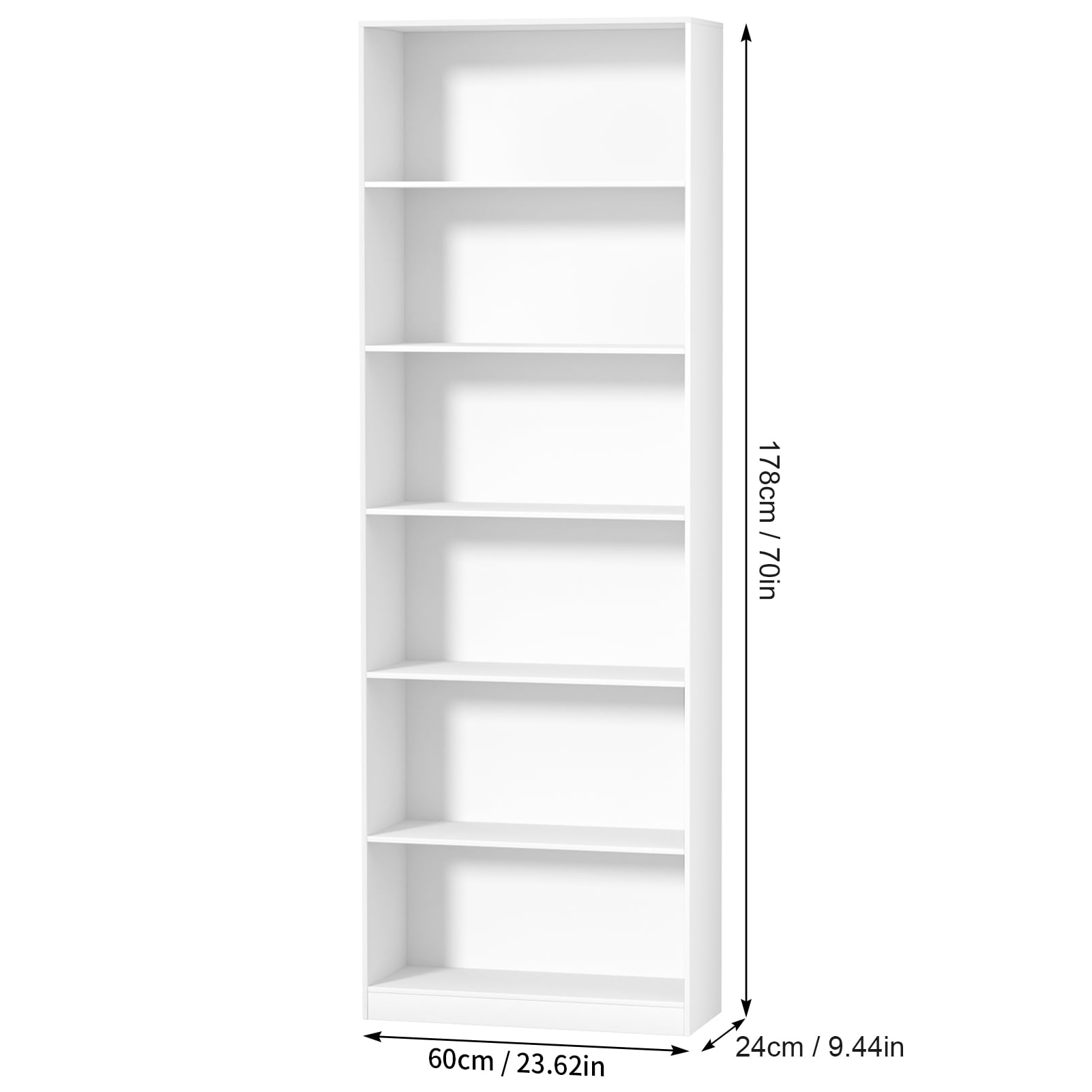 Moxufan 70.9 inch Tall Narrow Bookshelf,Floor Standing Storage Cabinet ...