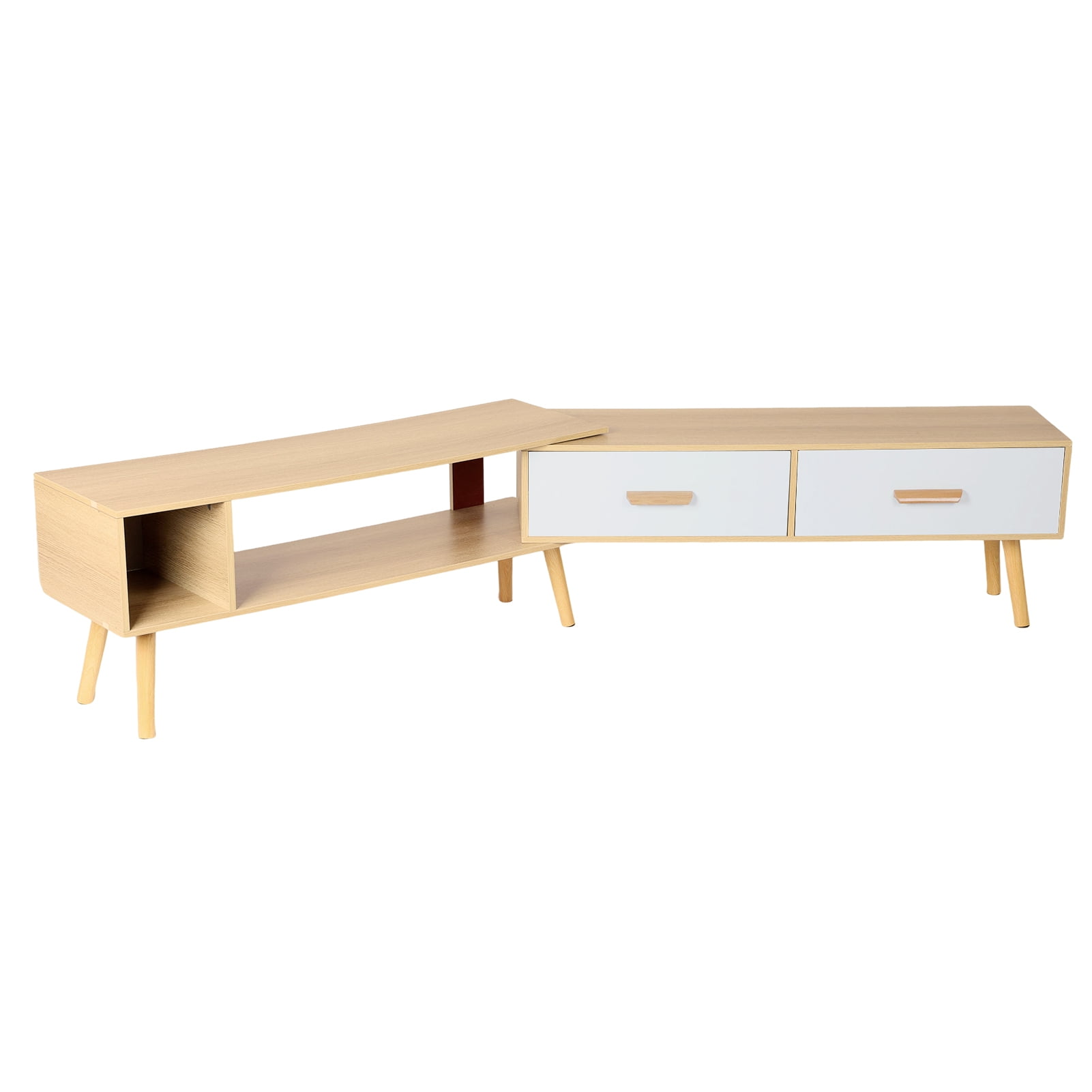 Moxufan 78” TV Stand, Retractable TV Cabinet,Entertainment Center with ...