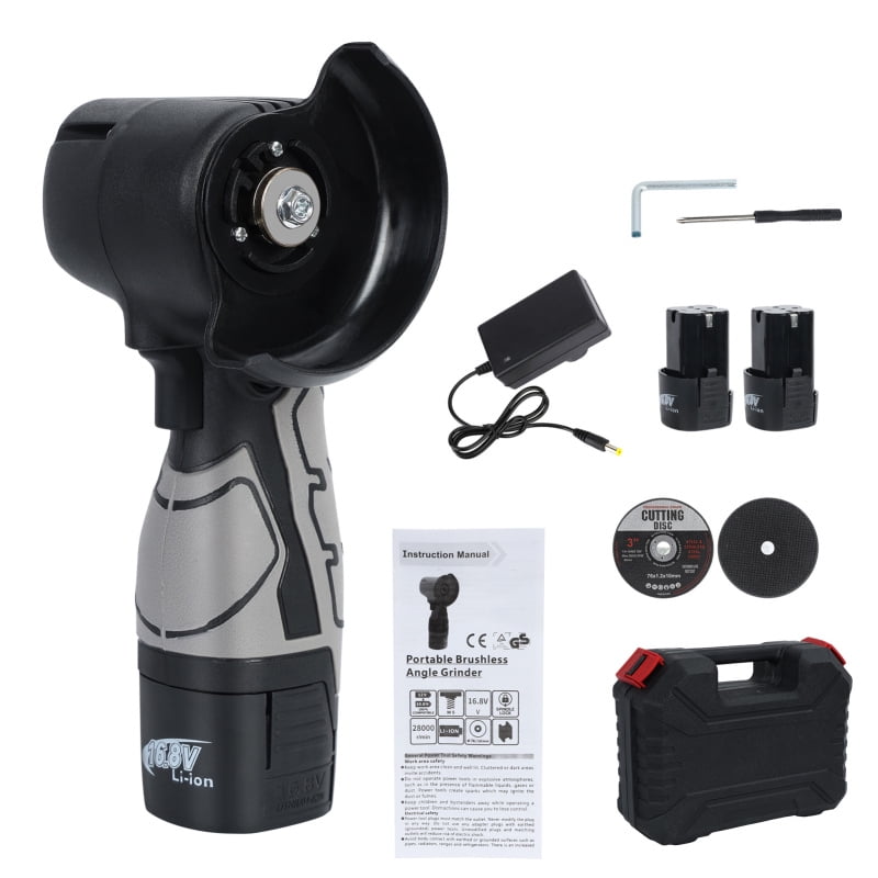 Moxufan Angle Grinder Tool,Cordless Mini Angle Grinder,Brushless Cut ...