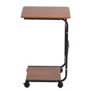 Vintage Side Table with Storage Shelf,3 Tier Slim End Table Modern Sofa ...