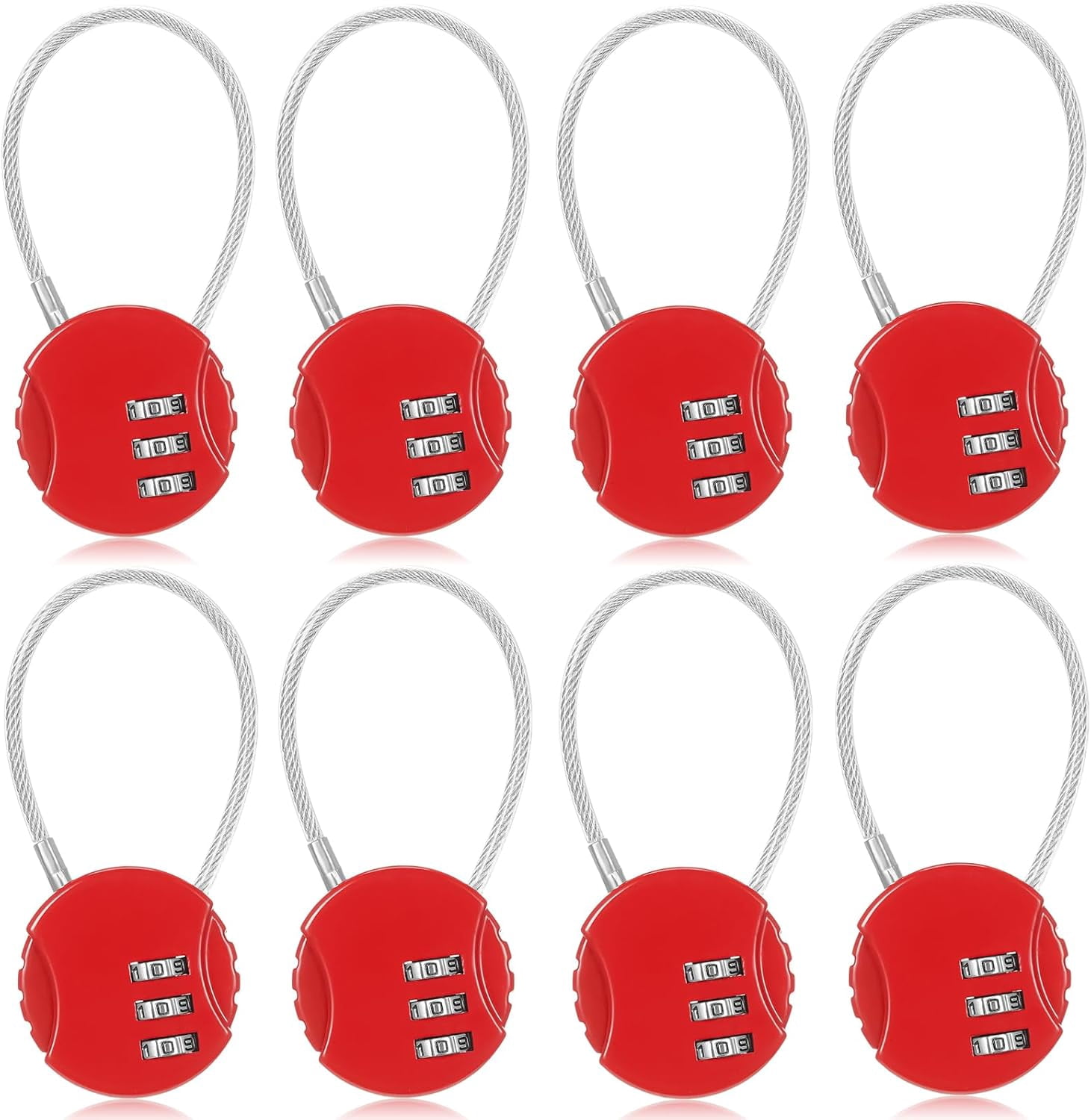 Moxweyeni Combination Lock 3 Digit Gym Padlock Waterproof Resettable ...