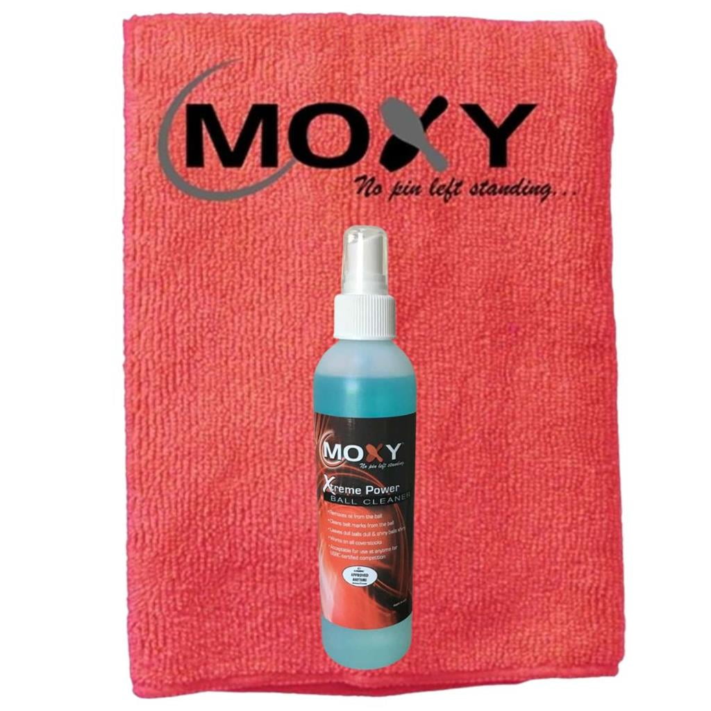 Moxy Xtreme Power Clean Ball Cleaner 8oz Spray Bottle with Moxy Micro ...
