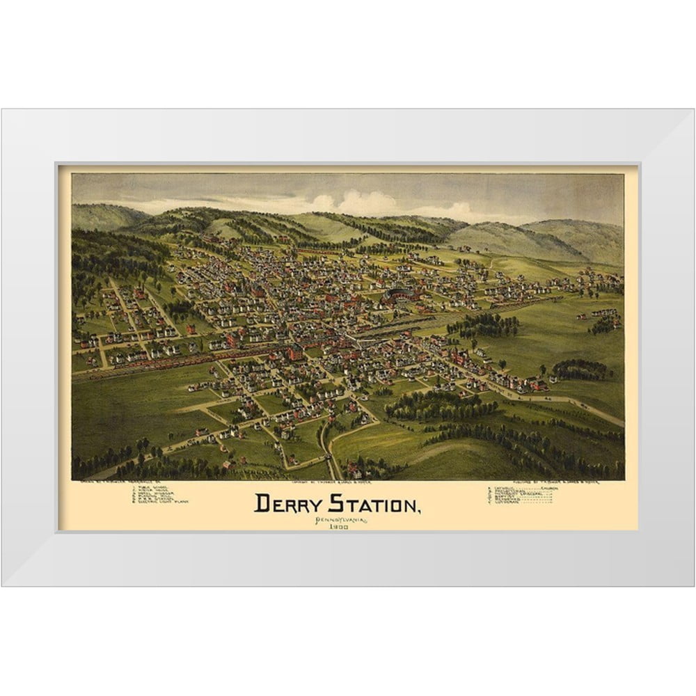 Moyer 24x17 White Modern Wood Framed Museum Art Print Titled - Derry ...