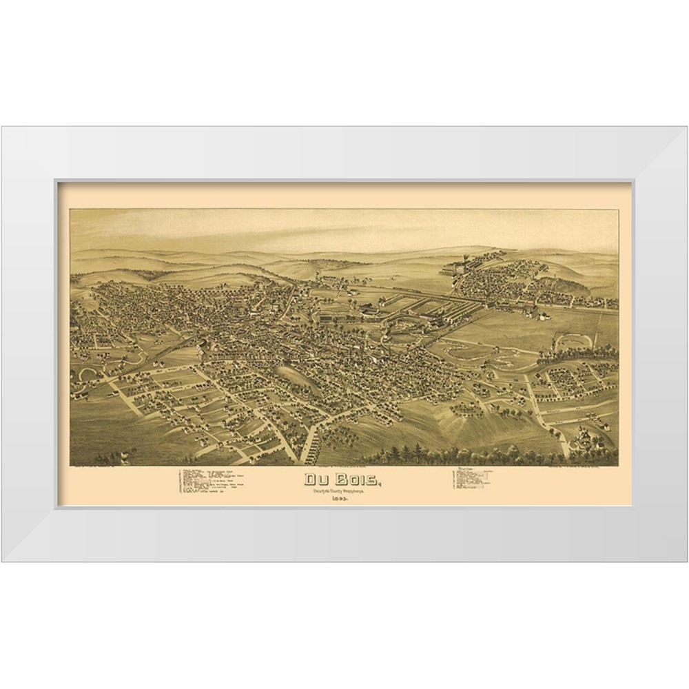 Moyer 32x20 White Modern Wood Framed Museum Art Print Titled - Dubios ...