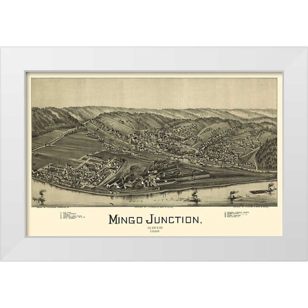 Moyer 32x22 White Modern Wood Framed Museum Art Print Titled - Mingo ...