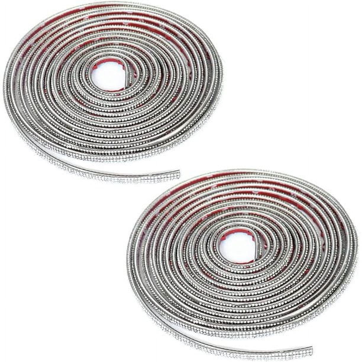 Moyishi 2Packs of 10 Feets Bling Car Trim Self-Adhesive, Bling Car ...