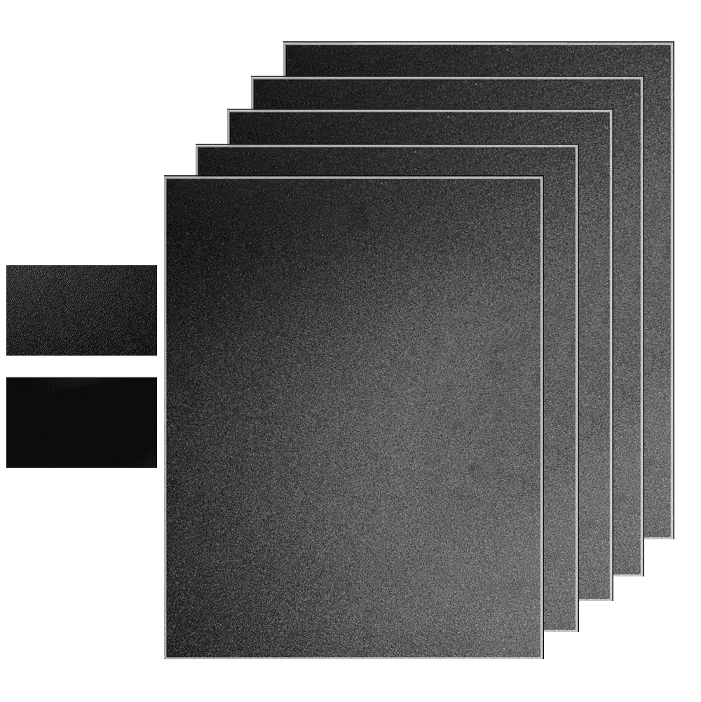 Moyishi Black ABS Plastic Sheet Matte & Textured Sides Finish 12" x 16 ...