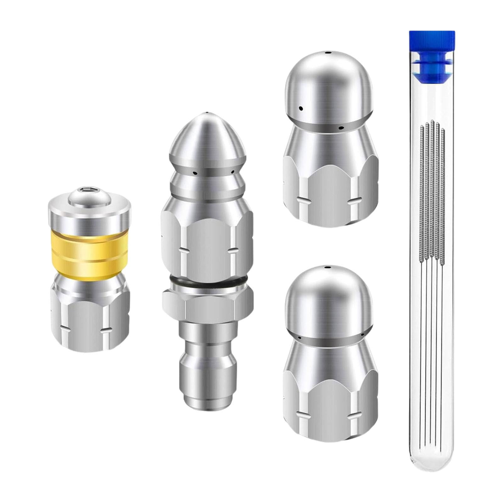 Moyitang 5 Pieces Sewer Jetting Nozzle Mini Easy to Use Compact ...
