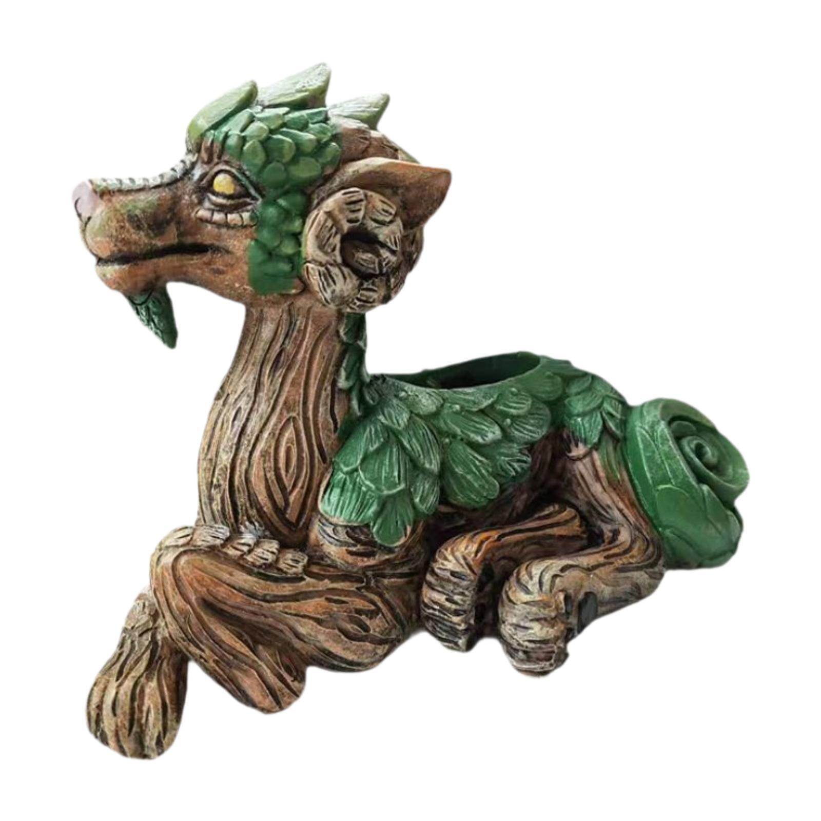 Moyitang Pot Decoration Dragon Statue for Table Centerpiece Garden Home ...