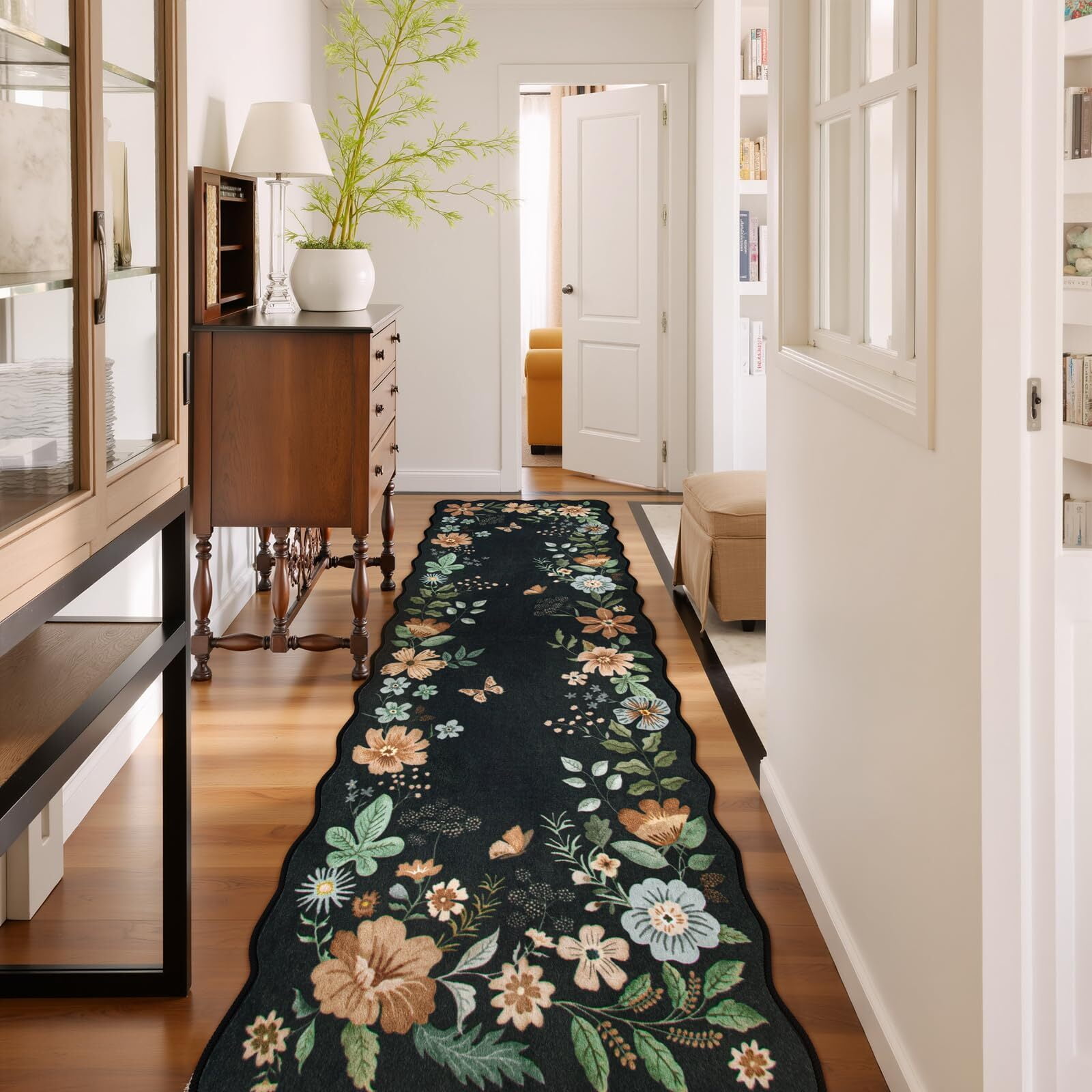 Moynesa 2'5''x10' Floral Runners for Hallways, 2.5x10ft Kitchen Runner ...