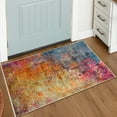 Moynesa 2'x3' Modern Abstract Area Rug,Galaxy Washable Small Front Door ...