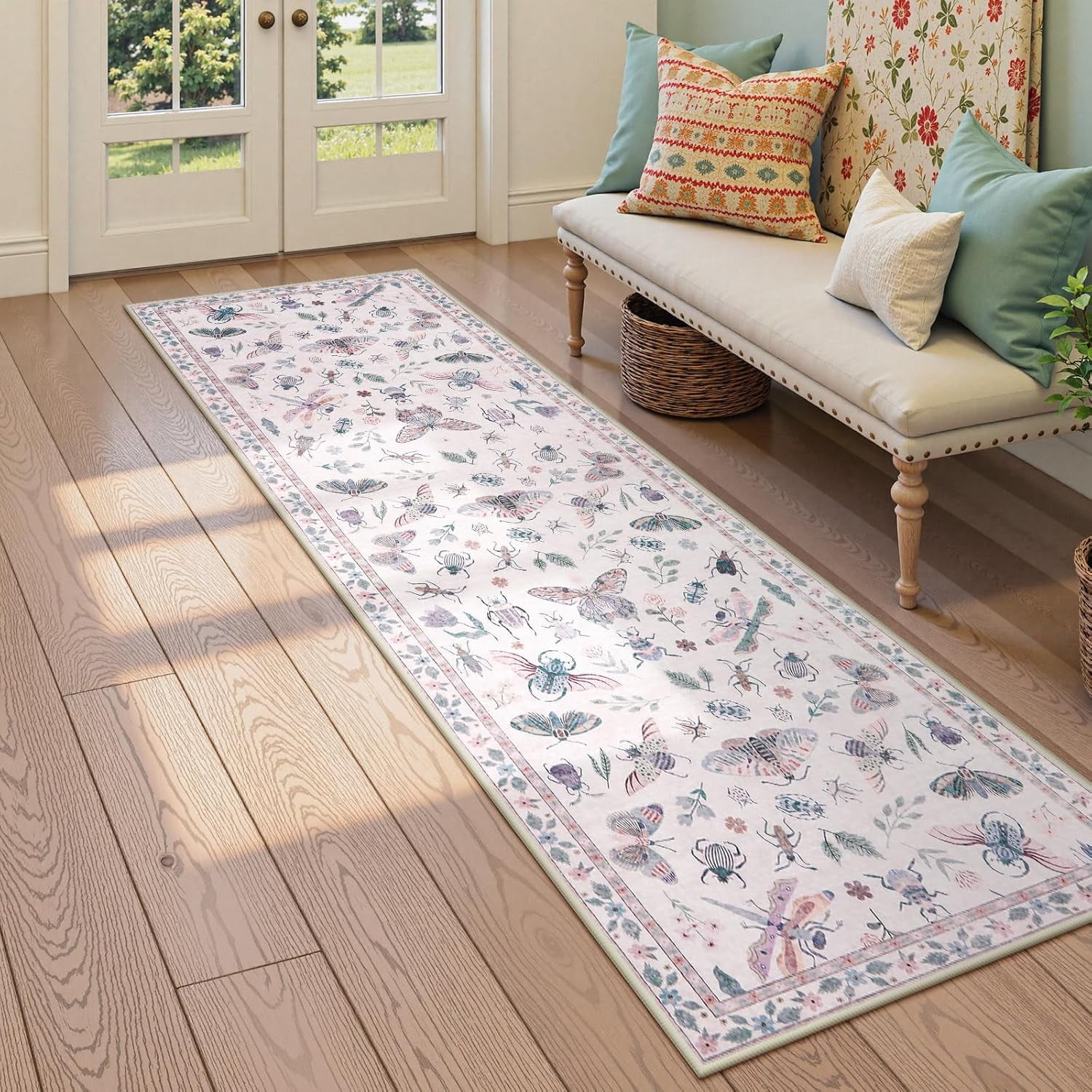 Moynesa 2'x6' Insect Kitchen Runner Rugs Non Skid Washable,Soft ...