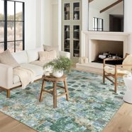 Moynesa 9'x12' Machine Washable Area Rugs,Pink Non-Slip Large Living ...