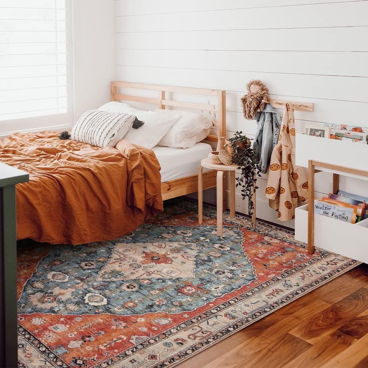 Moynesa 5'x7' Boho Tribal Area Rug,5x7ft Washable Bedroom Rug, Soft Non ...