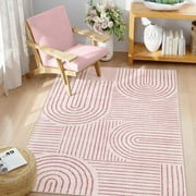 Pale Pink Cotton Rug