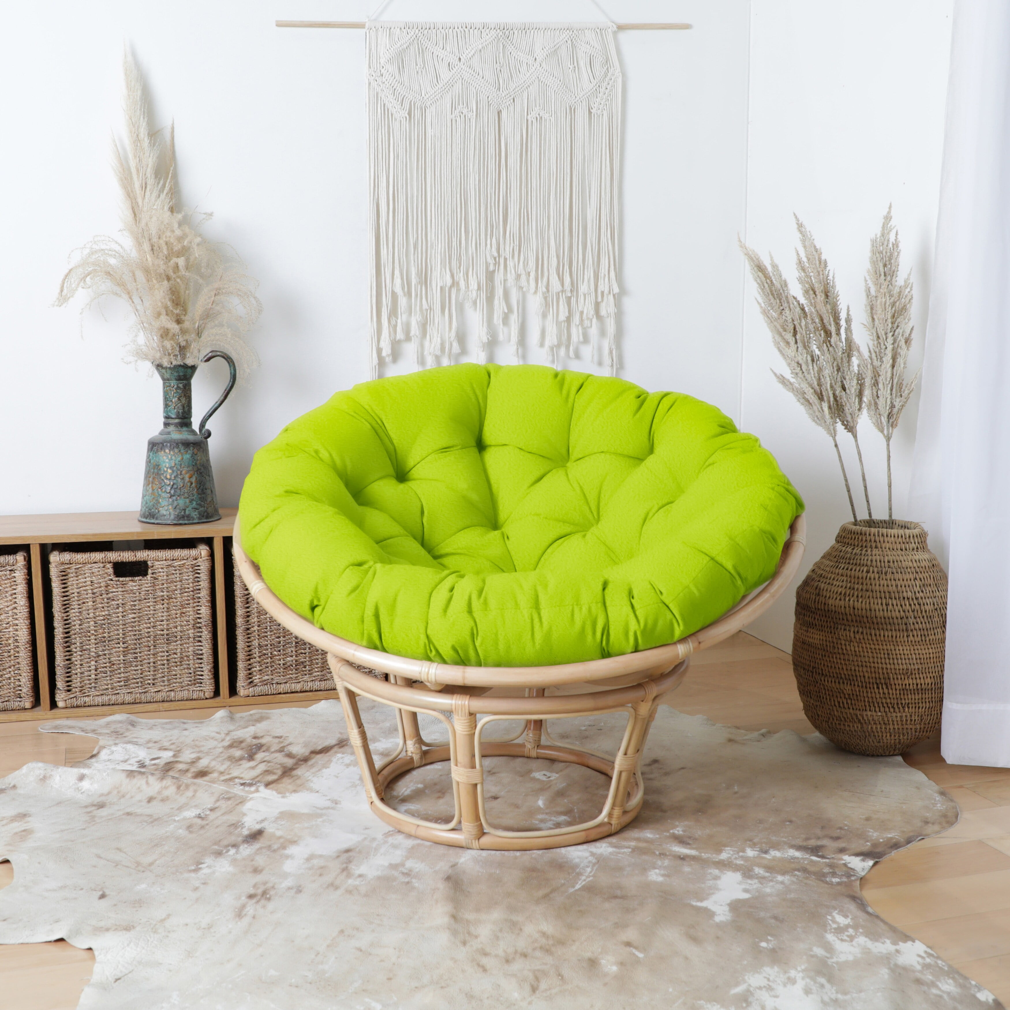 Mozaic Company Humble + Haute Indoor Suede Round Papasan Cushion 48 in ...