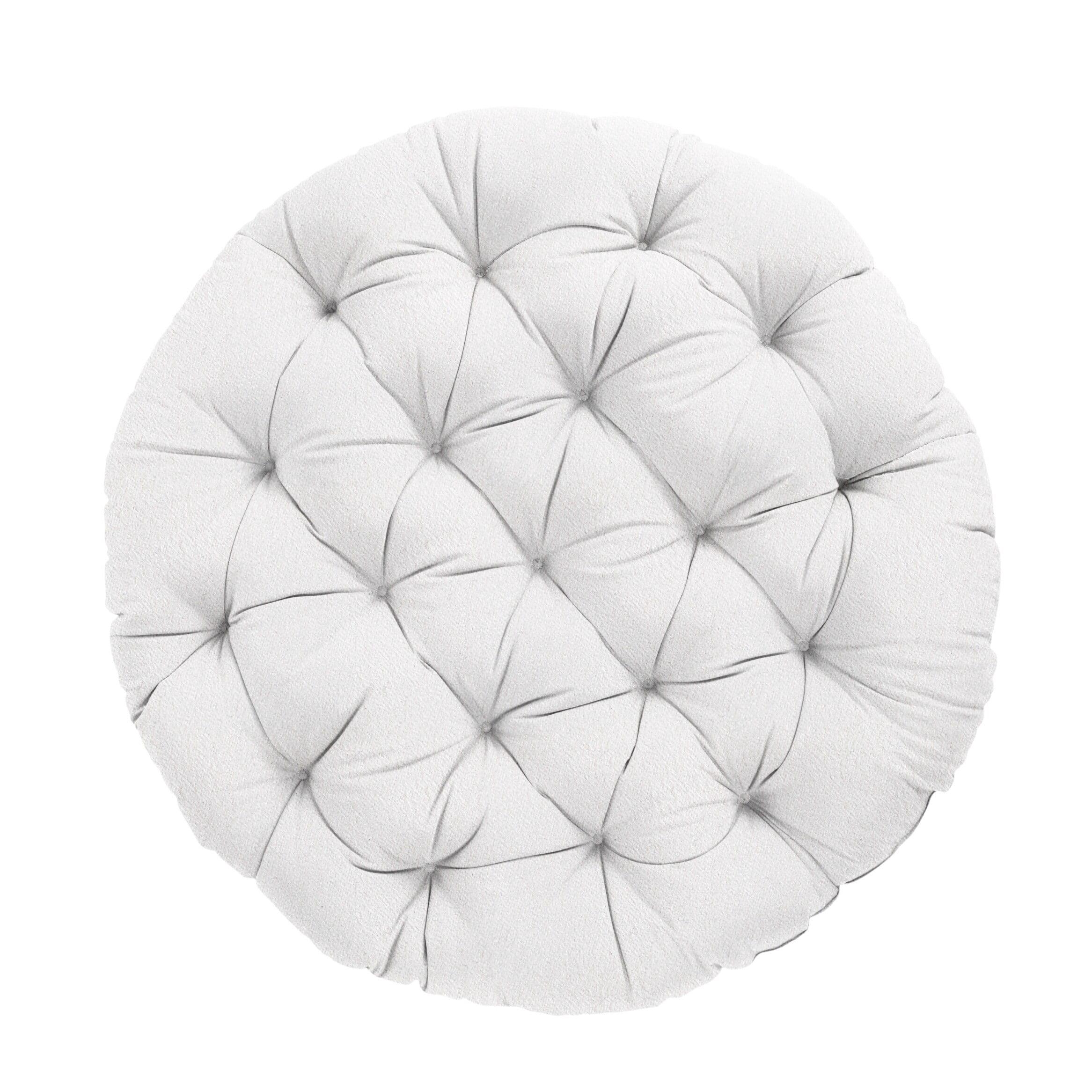 Sorra Home Indoor Suede Round Papasan Cushion 48 in x 48 in x 4 in ...