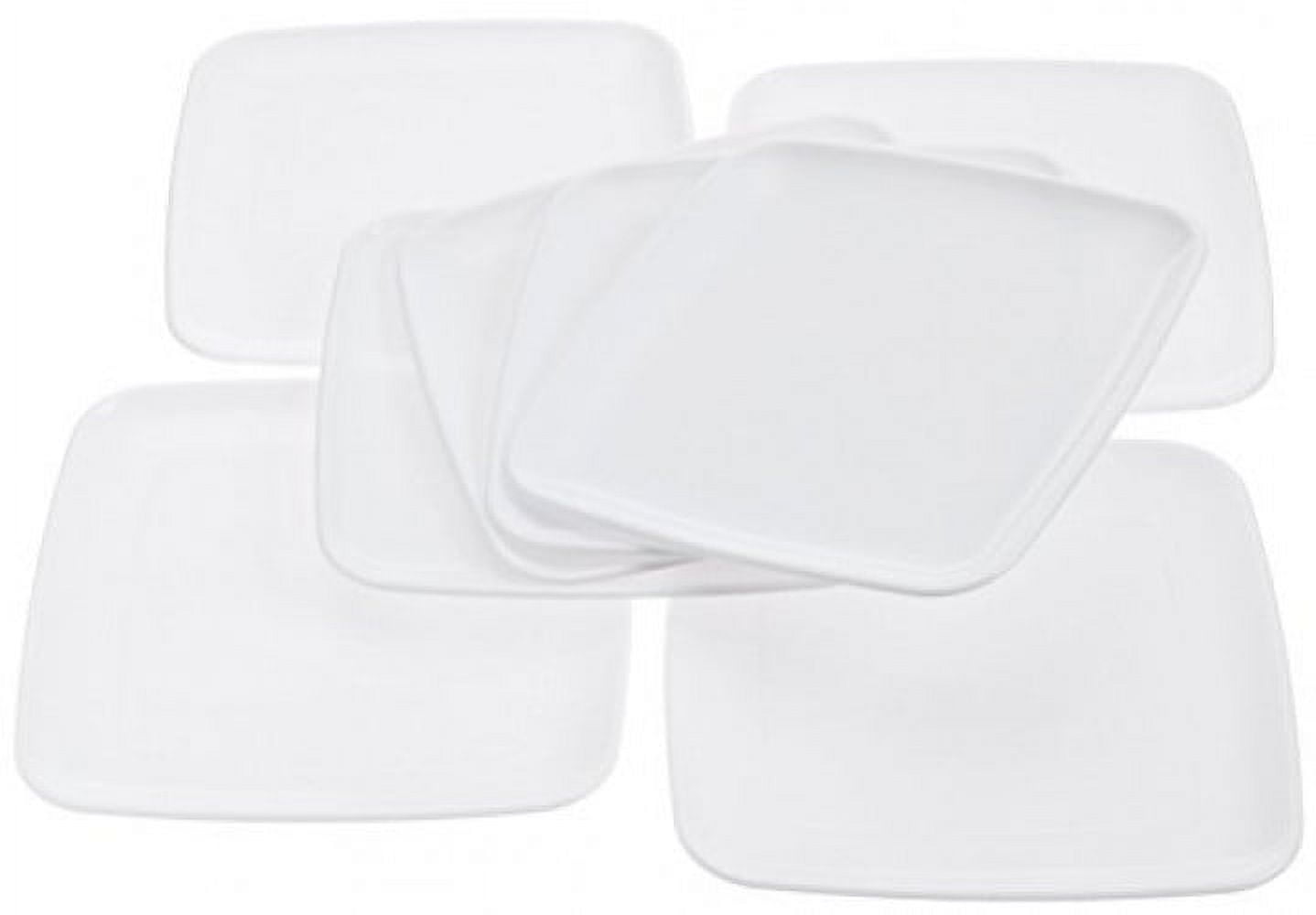 Mozaik Square White Plates, 9 in (8 count) - Walmart.com