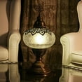Mozaist Turkish Cracked Glass Table Lamp 13'' with Bulb Included ...