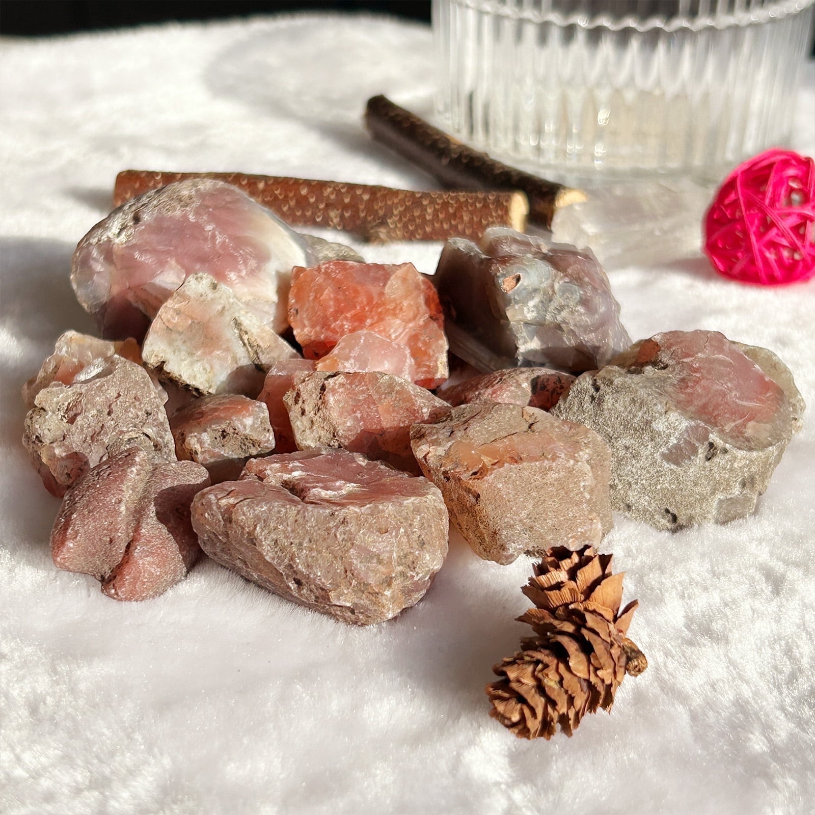 Mozambique Carnelian Healing Crystals, 1lb, Natural Raw Gemstone Rocks ...