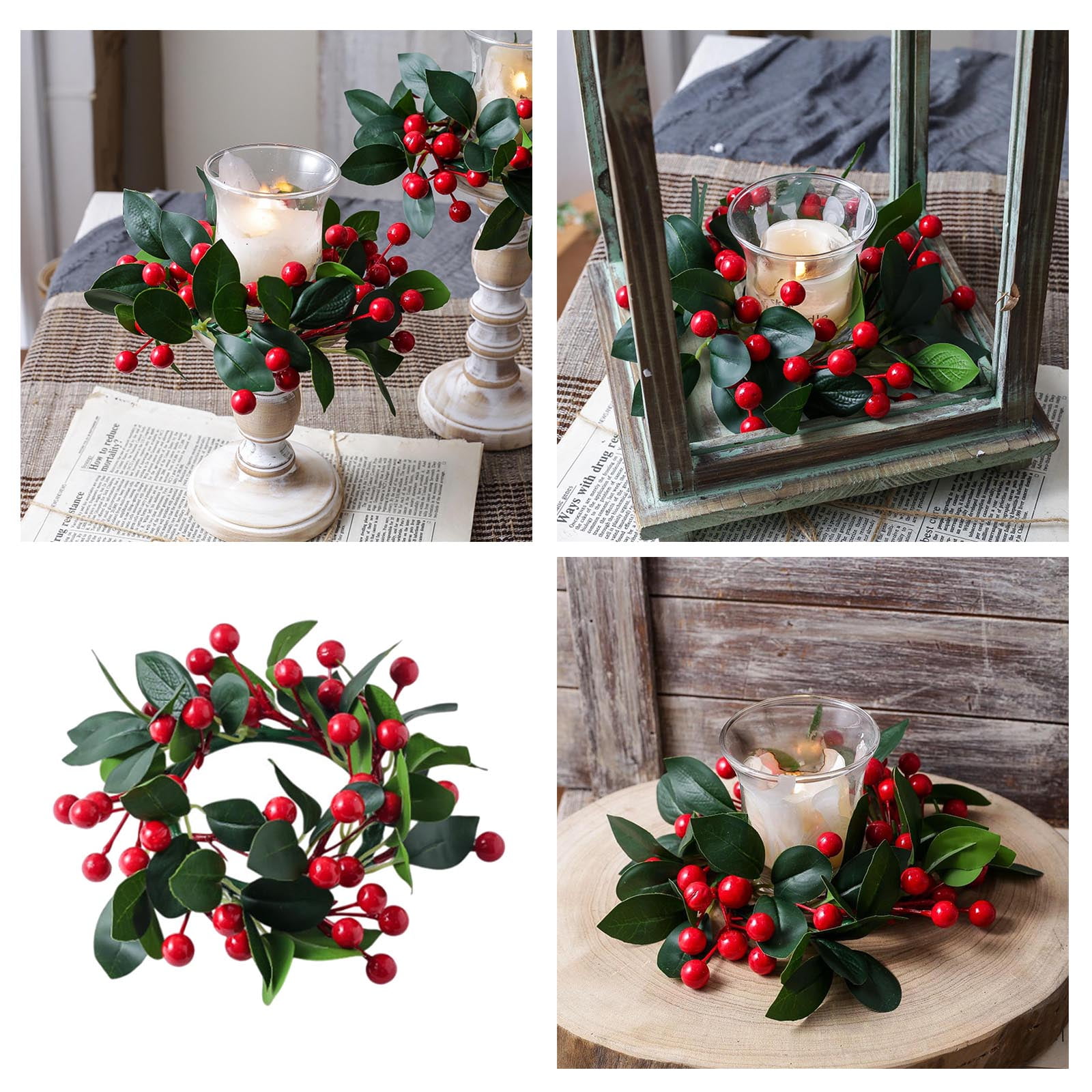 Mozhitti Christmas Festival Candles Garlands Holiday Garlands ...