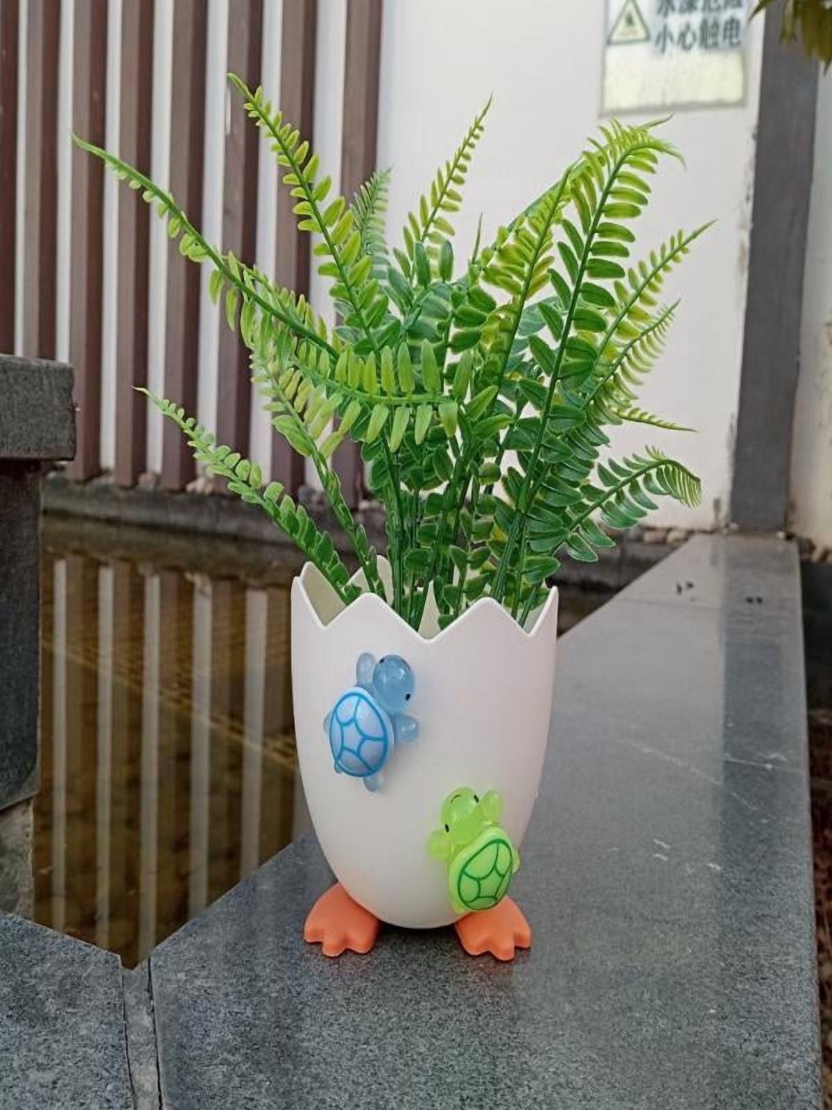 Mozhitti Easter Eggshell Turtle Flower Pots Are Ideal For Growing ...