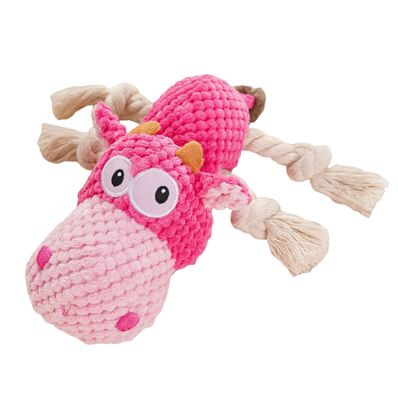 Mozhitti Indestructible Dog Toy Squeaky Robust Rope Cuddly Toy For Dogs ...