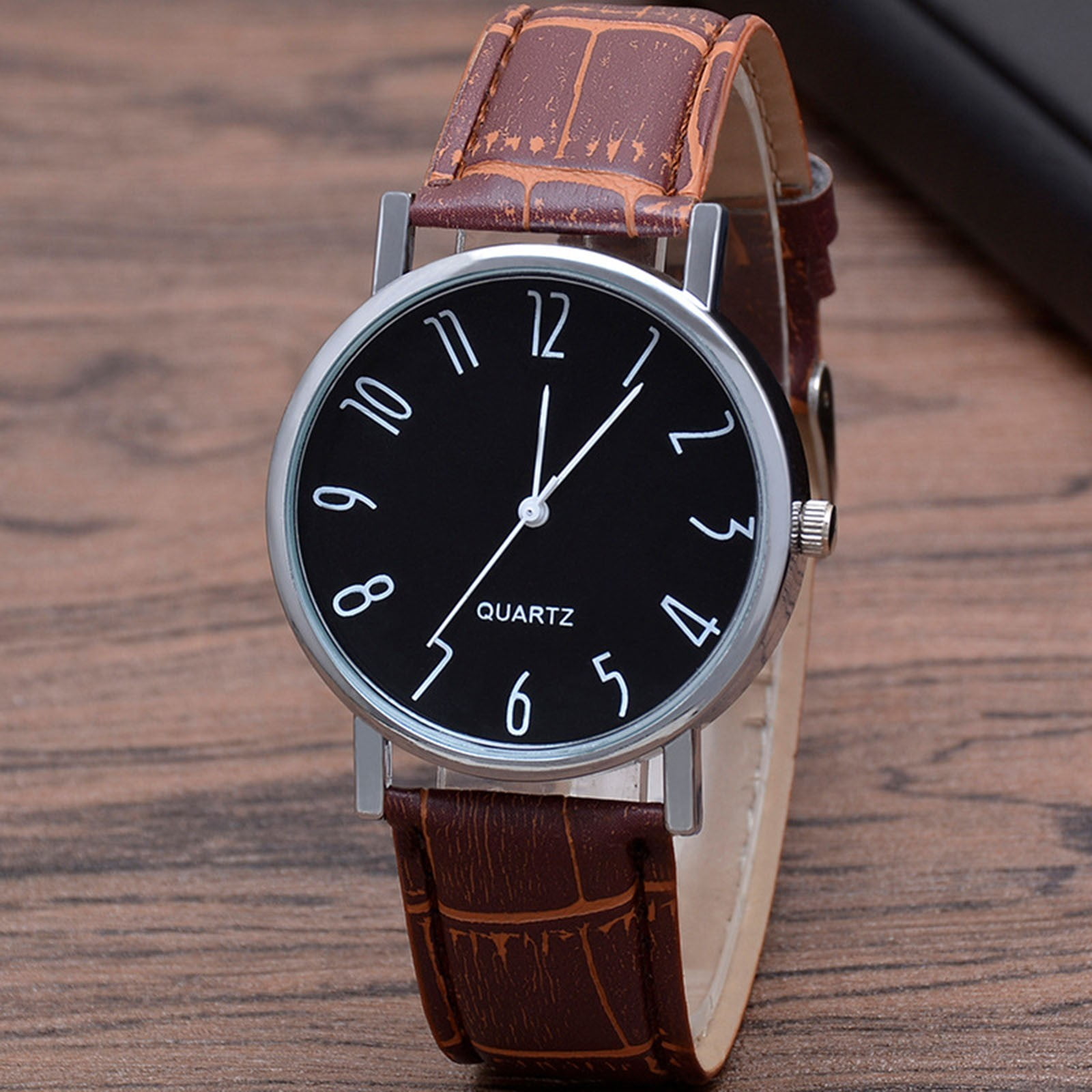 Mozhitti Men's Simple Watch with Day and Date, Stainless Steel Analog ...