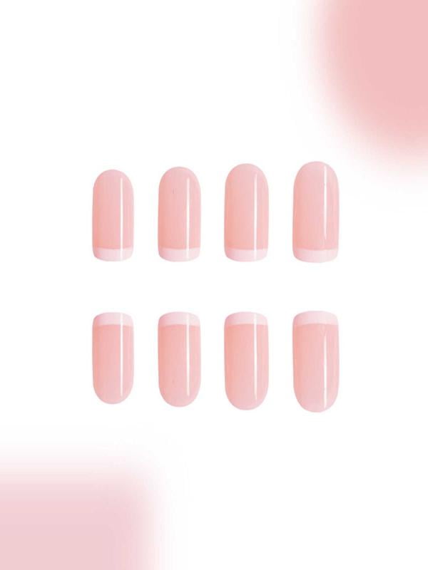 Mozhitti Nails Pearly Please Short White French Tip Nails Salon Quality ...