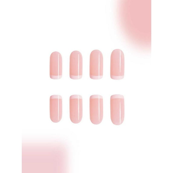 Mozhitti Nails Pearly Please Short White French Tip Nails Salon Quality ...