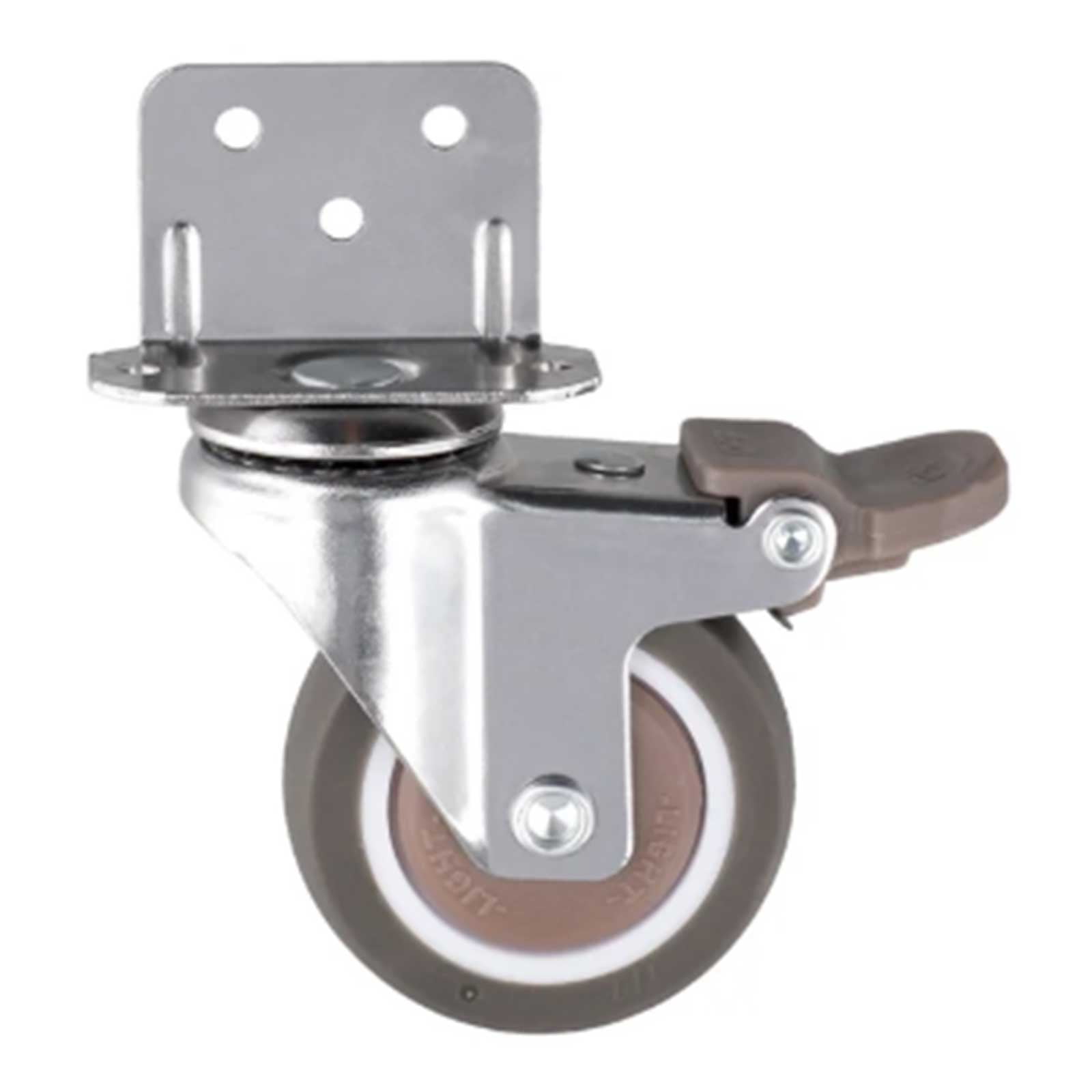 Mozhitti Side Mount Casters 2 Inch Furniture Wheels Rubber Casters 360 ...