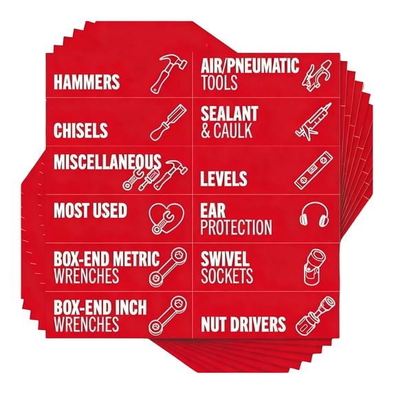 Mozhitti Tool Classification Labels Made Of Paper Can Be Used In ...