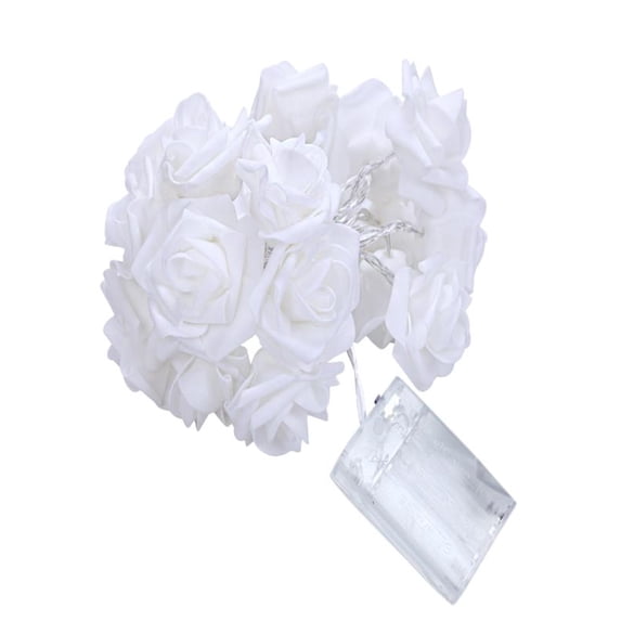 Mozhitti White Battery Operated String LED Light Warm Lights Indoor ...