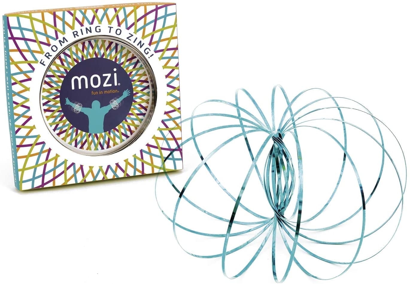 Fun In Motion Toys Mozi Sensory arm spinner Fidget Toy, Blue - 1 Pack ...