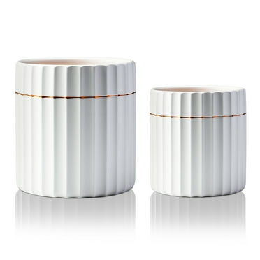 Gepege 6 Inch Ceramic Planter for Indoor Plants with Drainage Hole and ...