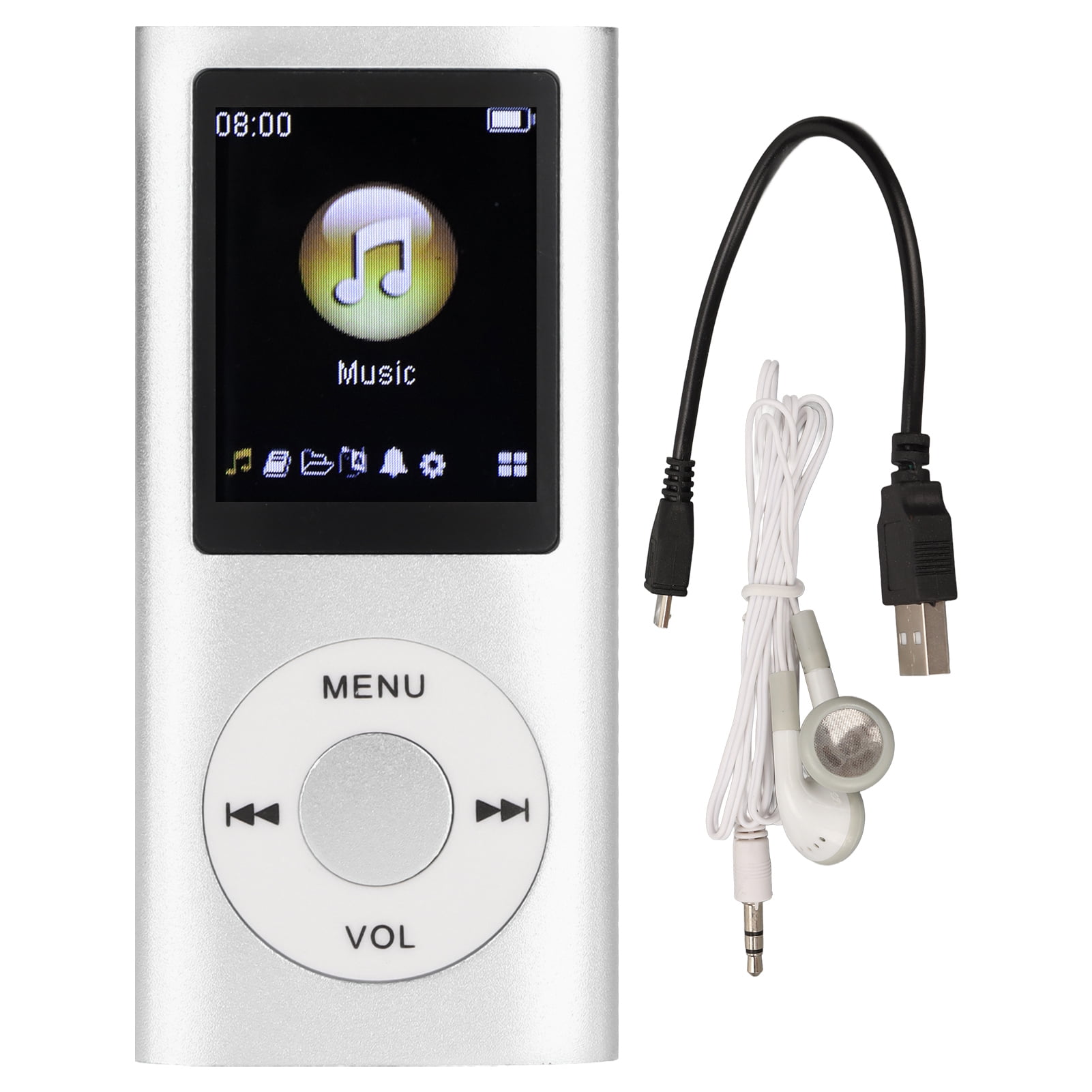 Mp3 Player Stylish Multifunctional Lossless Sound Slim 1.8 Inch Lcd ...