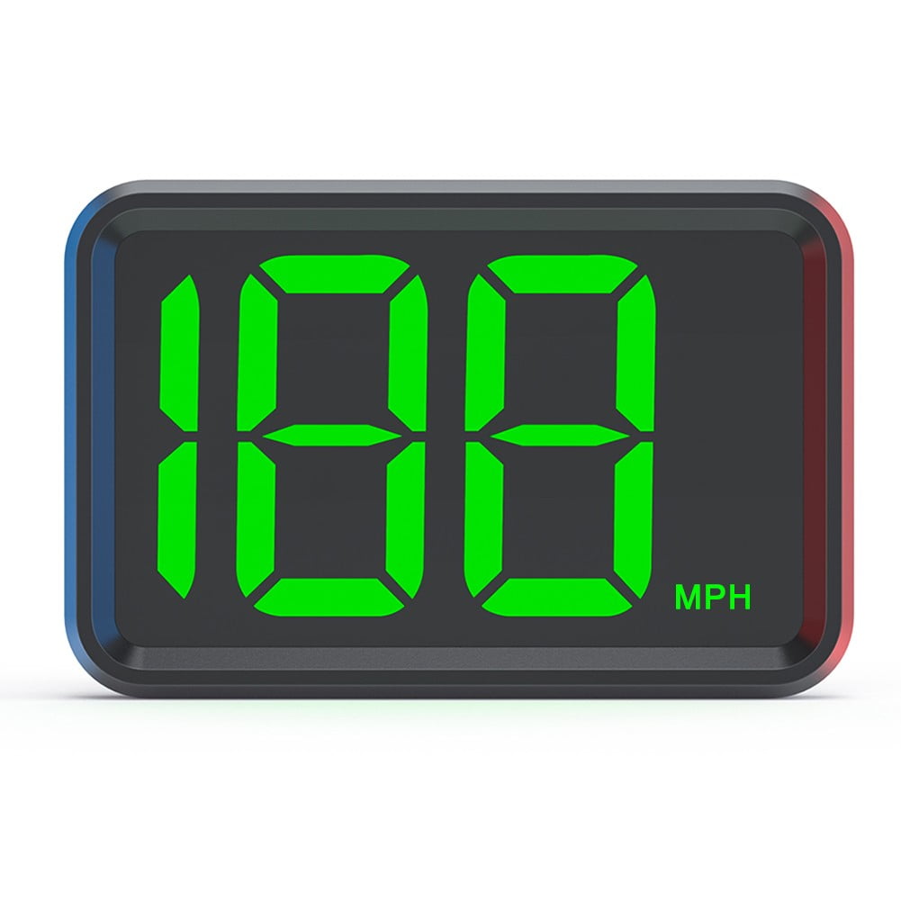 Mph Mph Km/H Car Hud Head-Up Display Gps Digital Speedometer Big Font for Truck Auto - Walmart.com