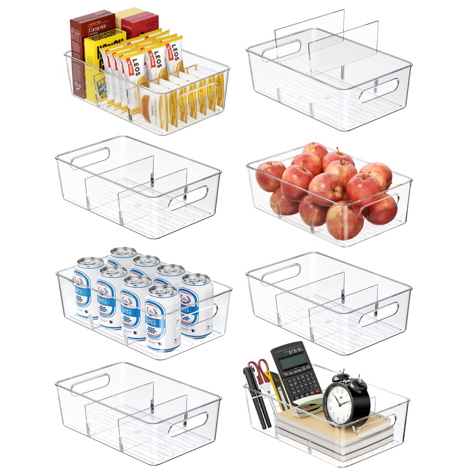 Mpotmiy Pantry Organizers and Storage , 8 Pack Snack for Pantry Shelf ...