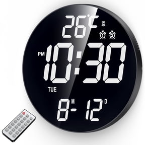 Digital Wall Clock Seconds