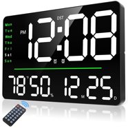 Ivation Huge 60" inch Digital LED Clock with Stopwatch, Alarms, Timer ...