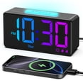Mpow Alarm Clocks, RGB Digital Clock with Night Light, Desk Clock for ...