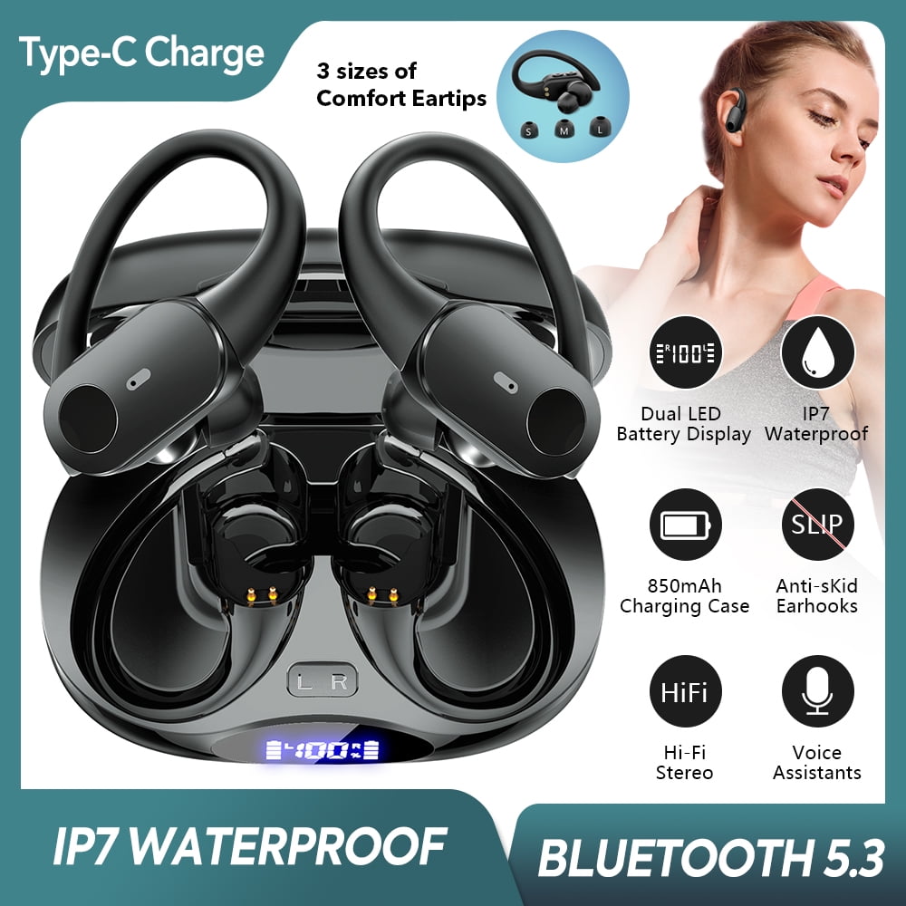 Mpow Bluetooth 5.3 Wireless Headphones, in-Ear Waterproof TWS Earphone ...