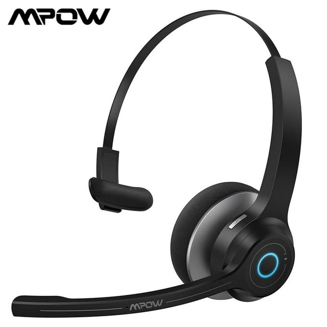 Mpow HC7 Wireless Bluetooth Office Headsets with Al Dual-Mic Rotatable ...