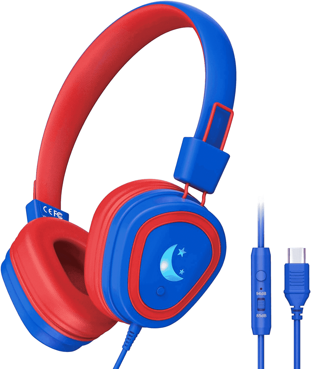 Mpow Kids Headphones, USB-C Wired with Microphone, 85/94 dB Volume ...