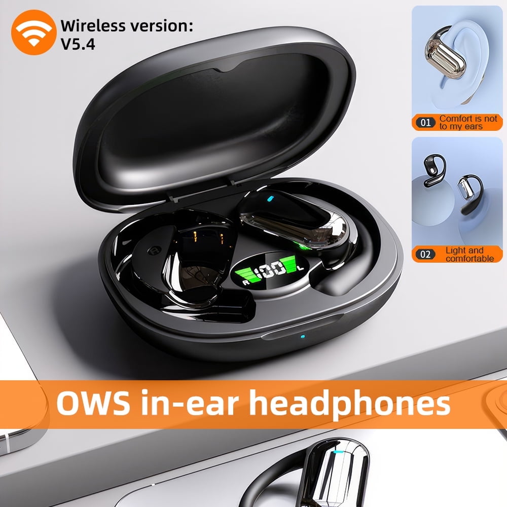 Mpow Touch Control Non-In-Ear Sports Headphones, Wireless Bluetooth 5.4 ...