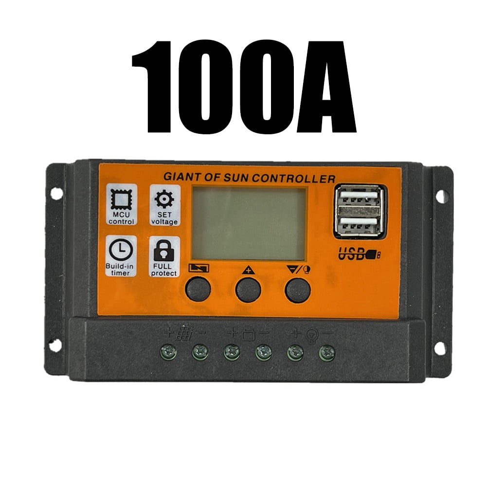 MPPT PWM Solar Charge Controller Solar Panel Battery Regulator Dual USB Port - Walmart.com